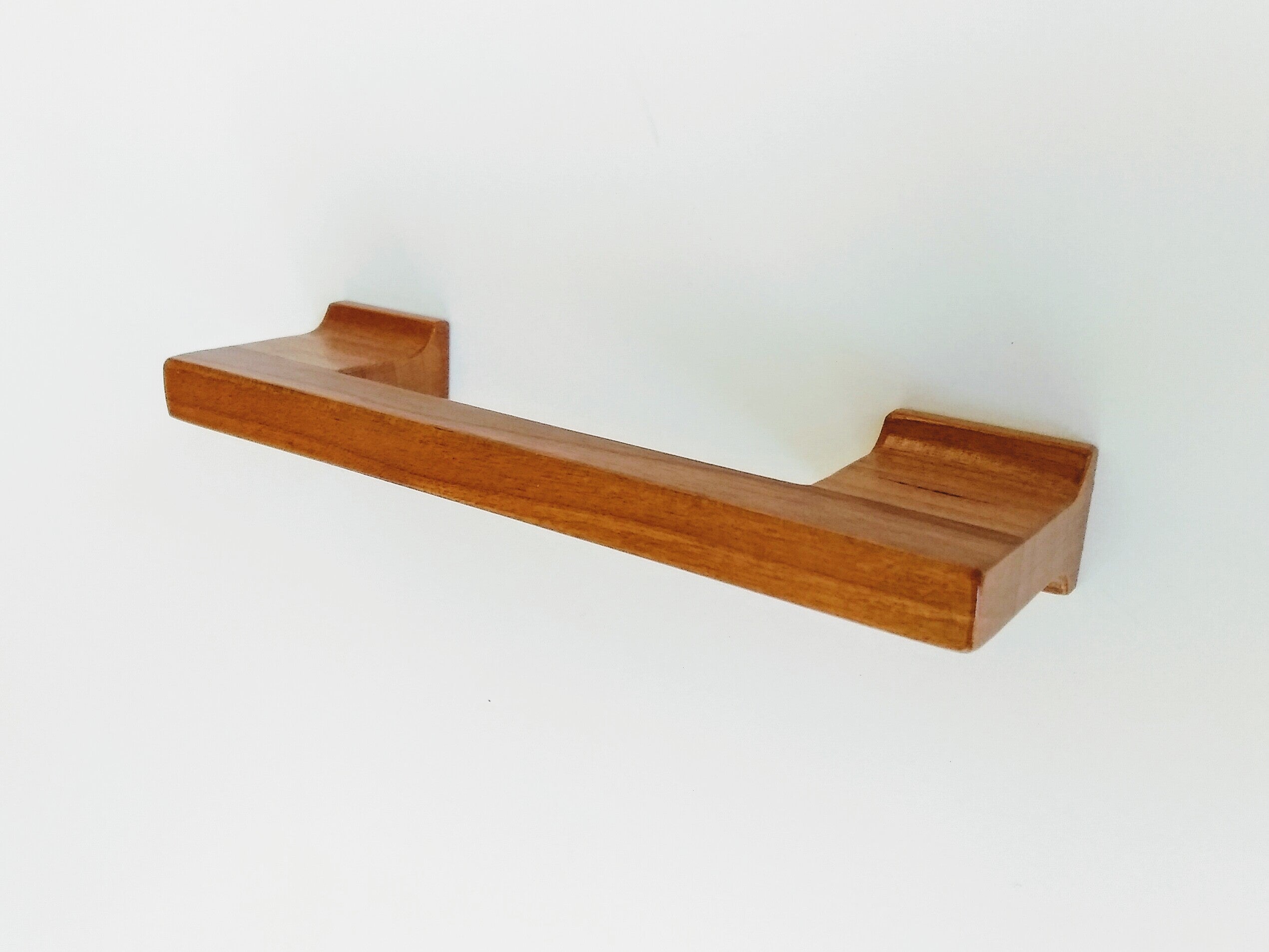 Cherry Wood Cabinet Pull with Coved Posts – Ware Design Works