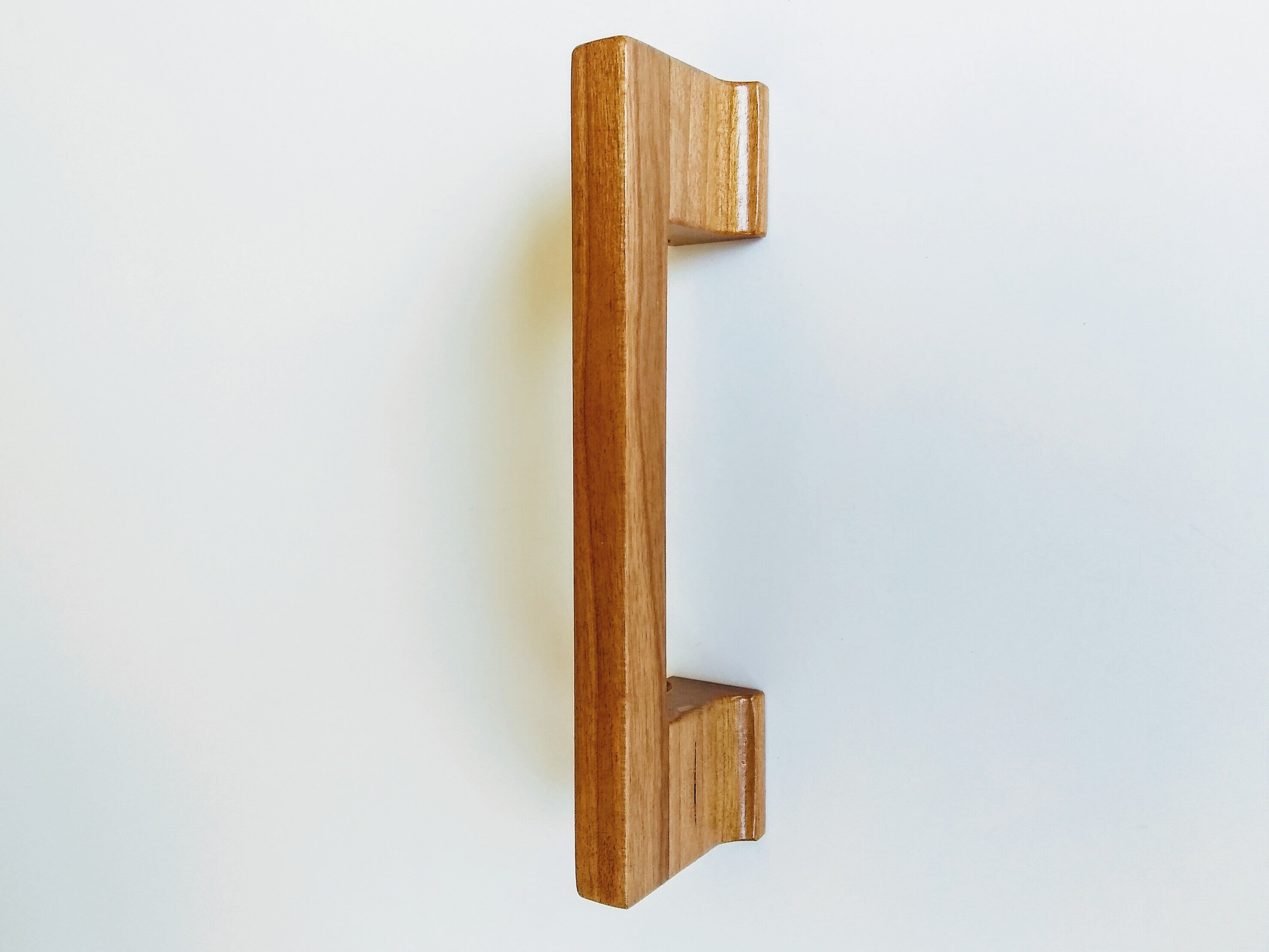 Cherry Wood Cabinet Pull with Coved Posts – Ware Design Works